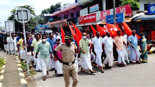 CPM launches state-wide protests on AKG Centre attack - KERALA ...